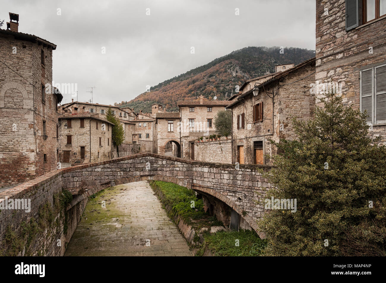 Gubbio, one of the most beautiful medieval towns in Europe, in the ...
