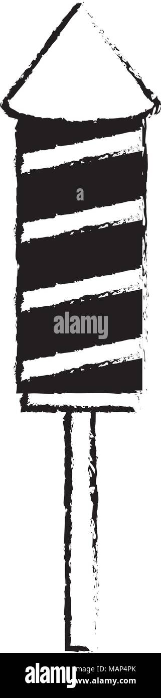 rocket fireworks event festival celebration vector illustration Stock ...