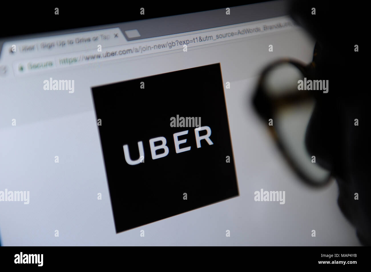 Uber online taxi hi-res stock photography and images - Alamy