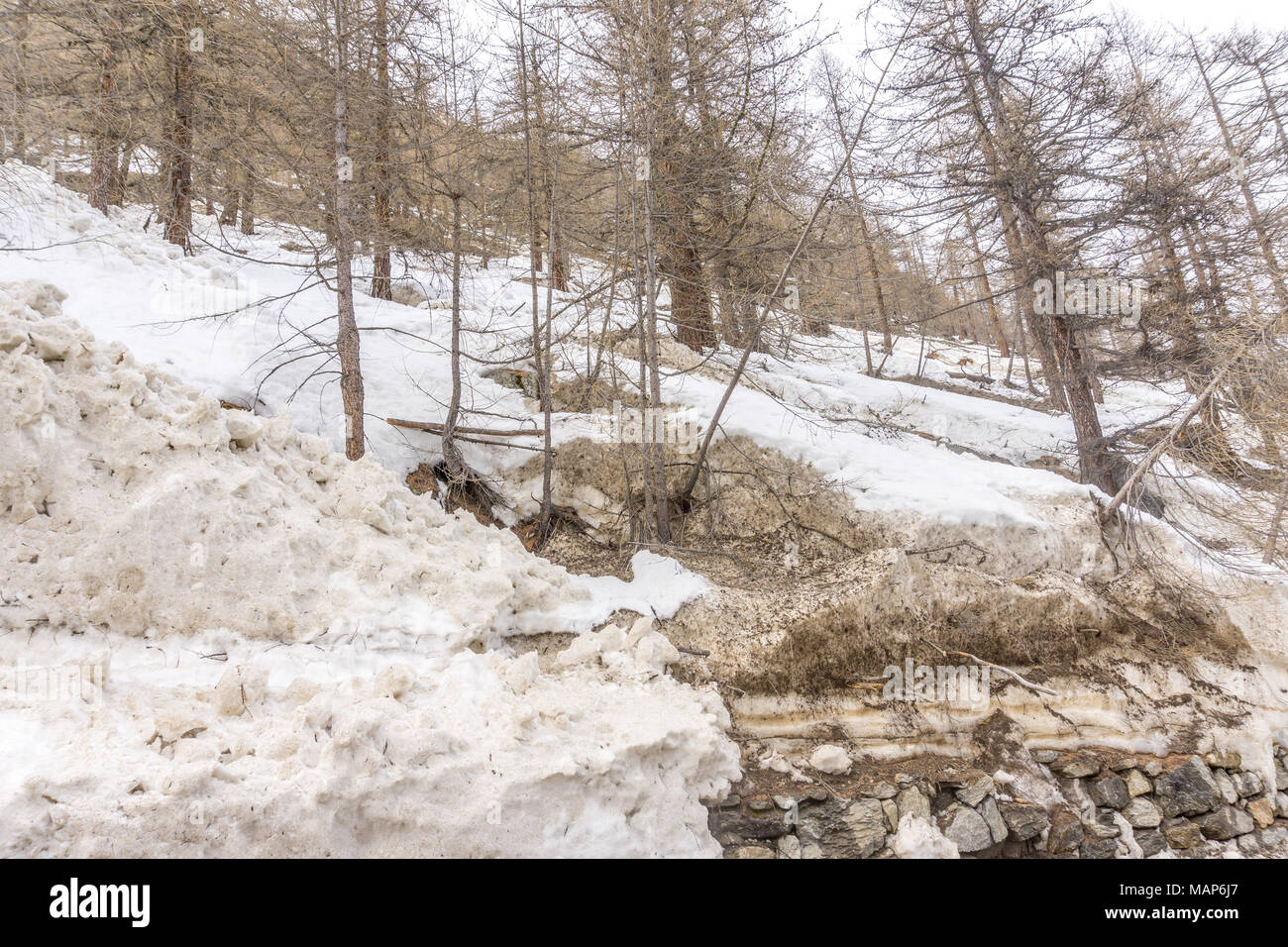 Real avalanche hi-res stock photography and images - Alamy