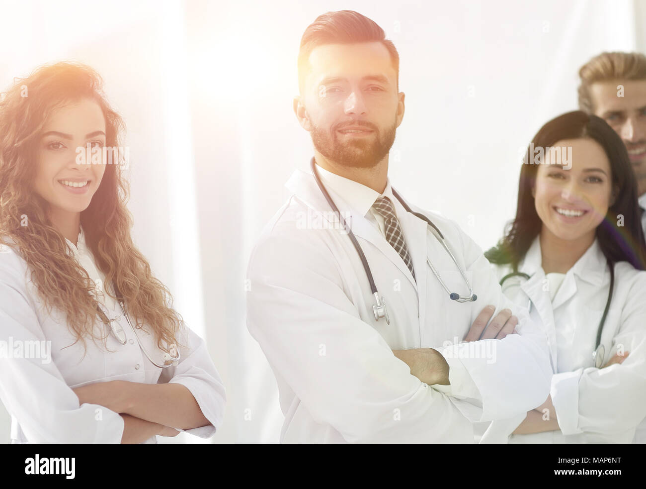 closeup.a group of doctors Stock Photo - Alamy