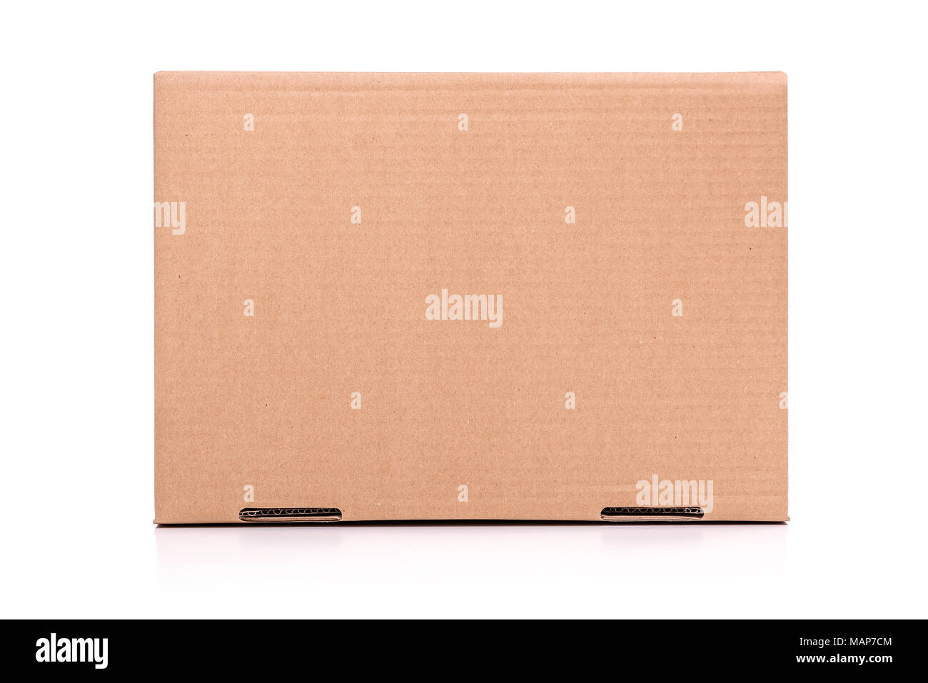 Cardboard mail box isolated on a white background Stock Photo - Alamy