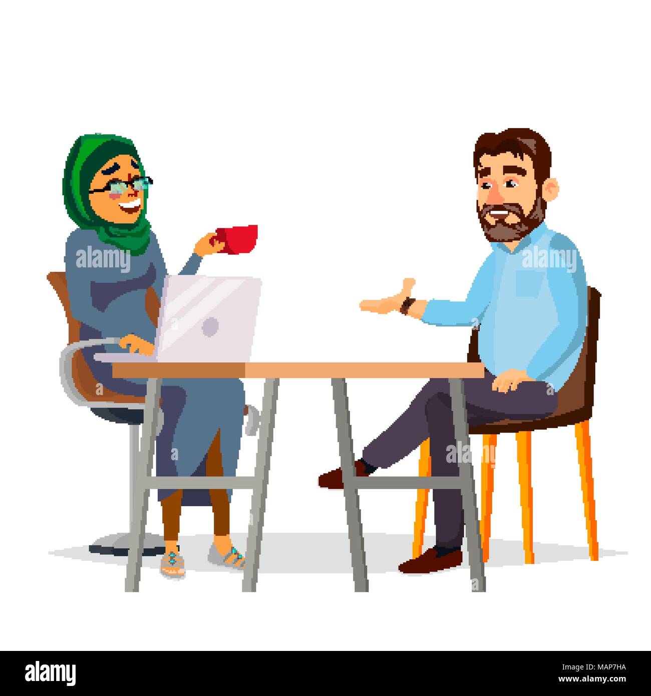 Meeting Table Cartoon High Resolution Stock Photography and Images - Alamy