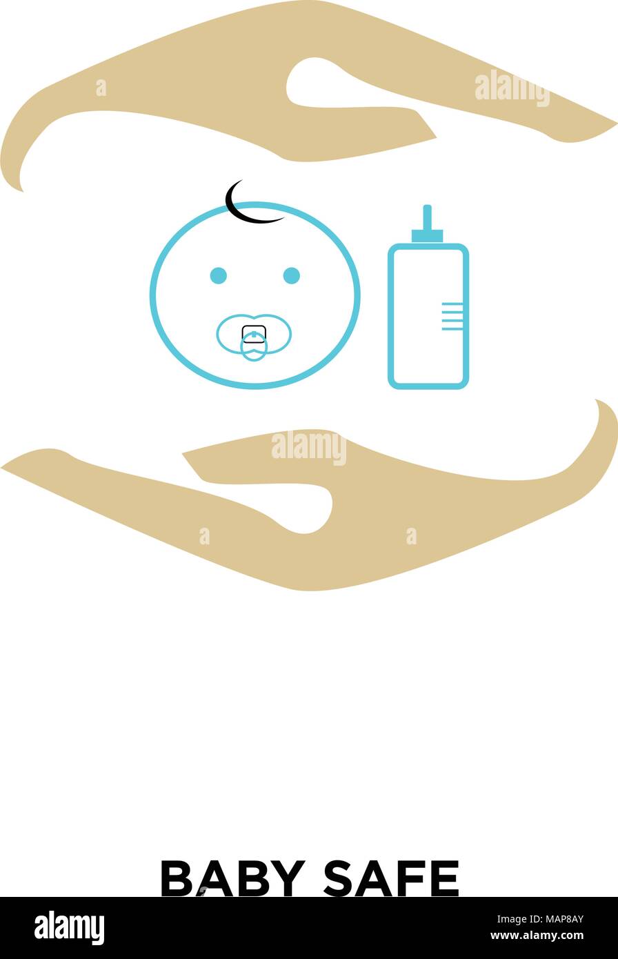 baby safe icon on white background, vector icon illusration Stock ...