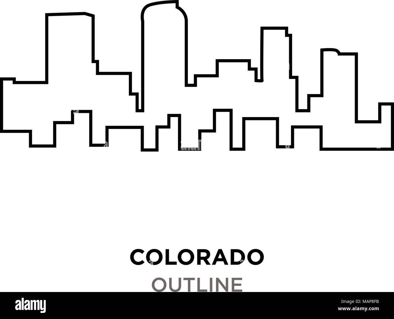 colorado outline clipart