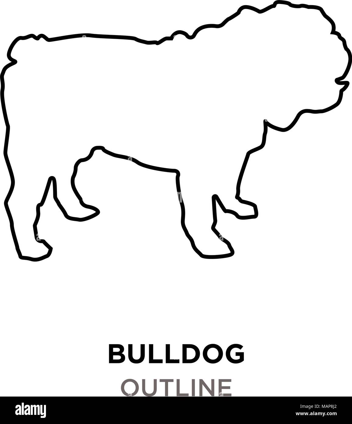 Bulldog Outline