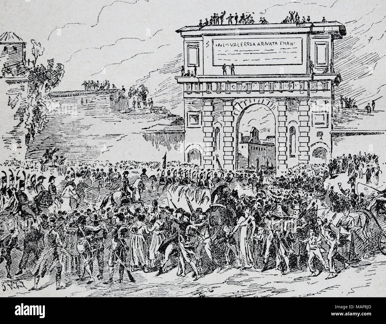 French army of Napoleon Bonaparte, conquered Milan, 15 May, 1796 ...