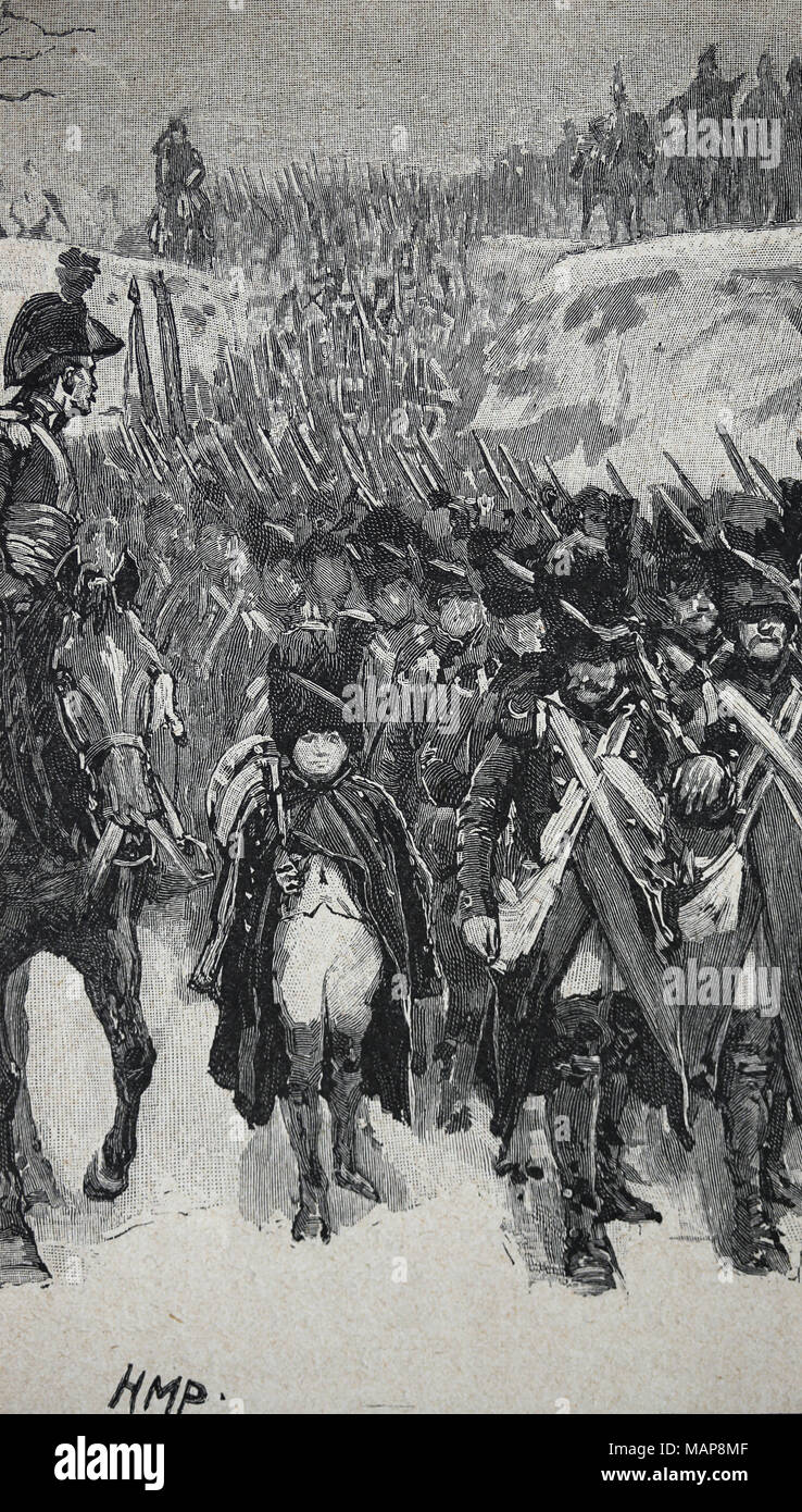 French Revolucionary Wars. Advance of French general Jean-Charles ...