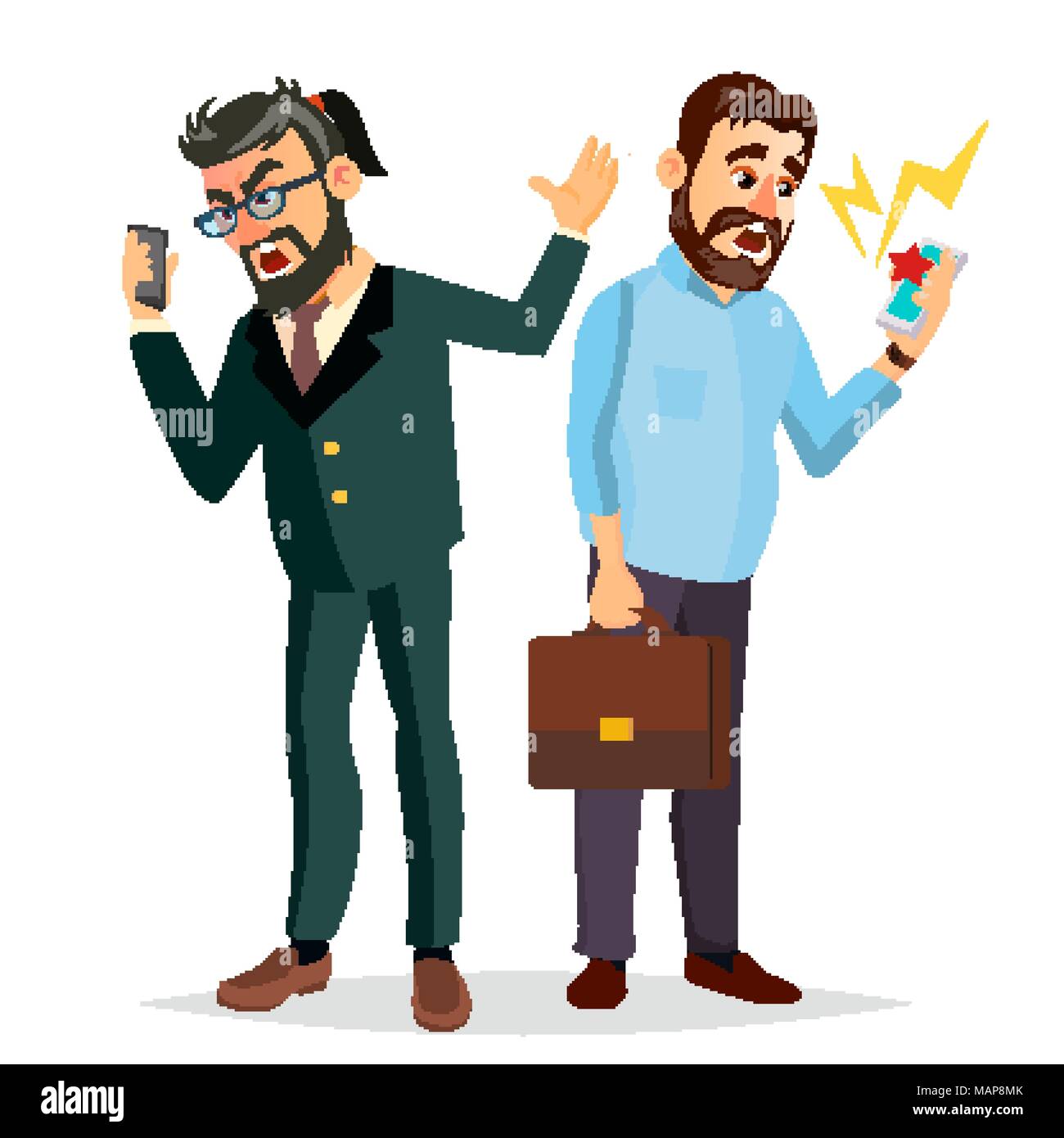 Cartoon Of Two Men Talking High Resolution Stock Photography and Images ...