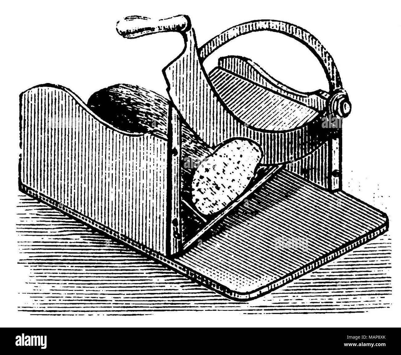 Old bread slicer Black and White Stock Photos & Images - Alamy