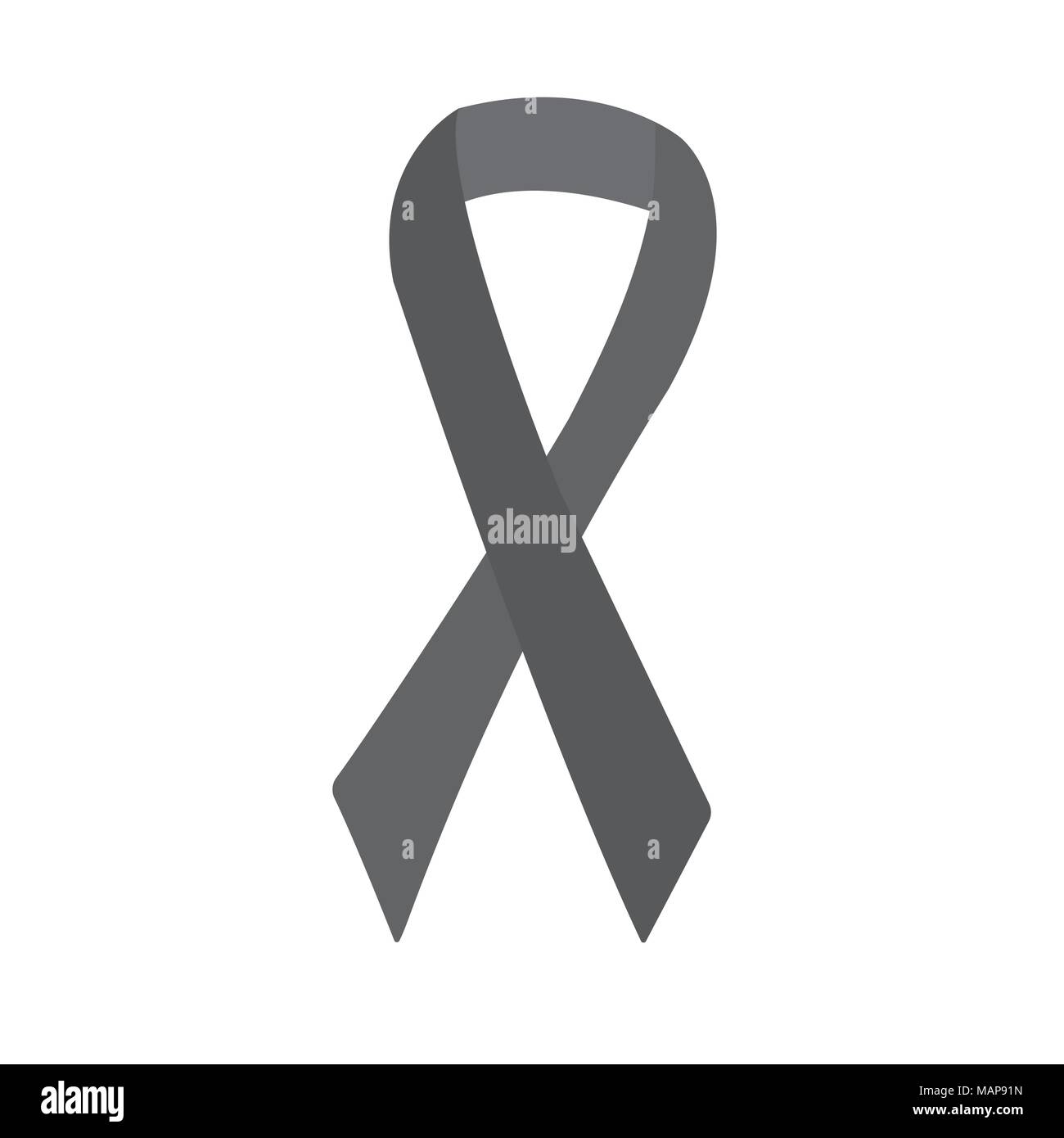 Ribbon cartoon icon. Isolated vector illustration on white background ...