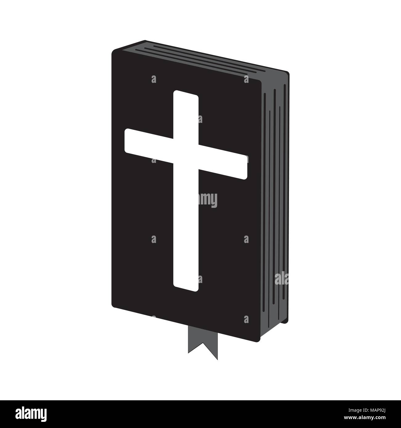 Holy Bible simple icon. Isolated vector illustration on white ...