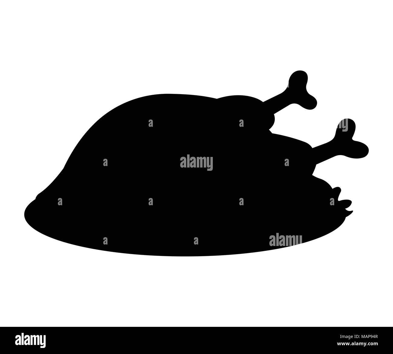 Turkey icon. Simple style. Vector Illustration for Thanksgiving Day ...