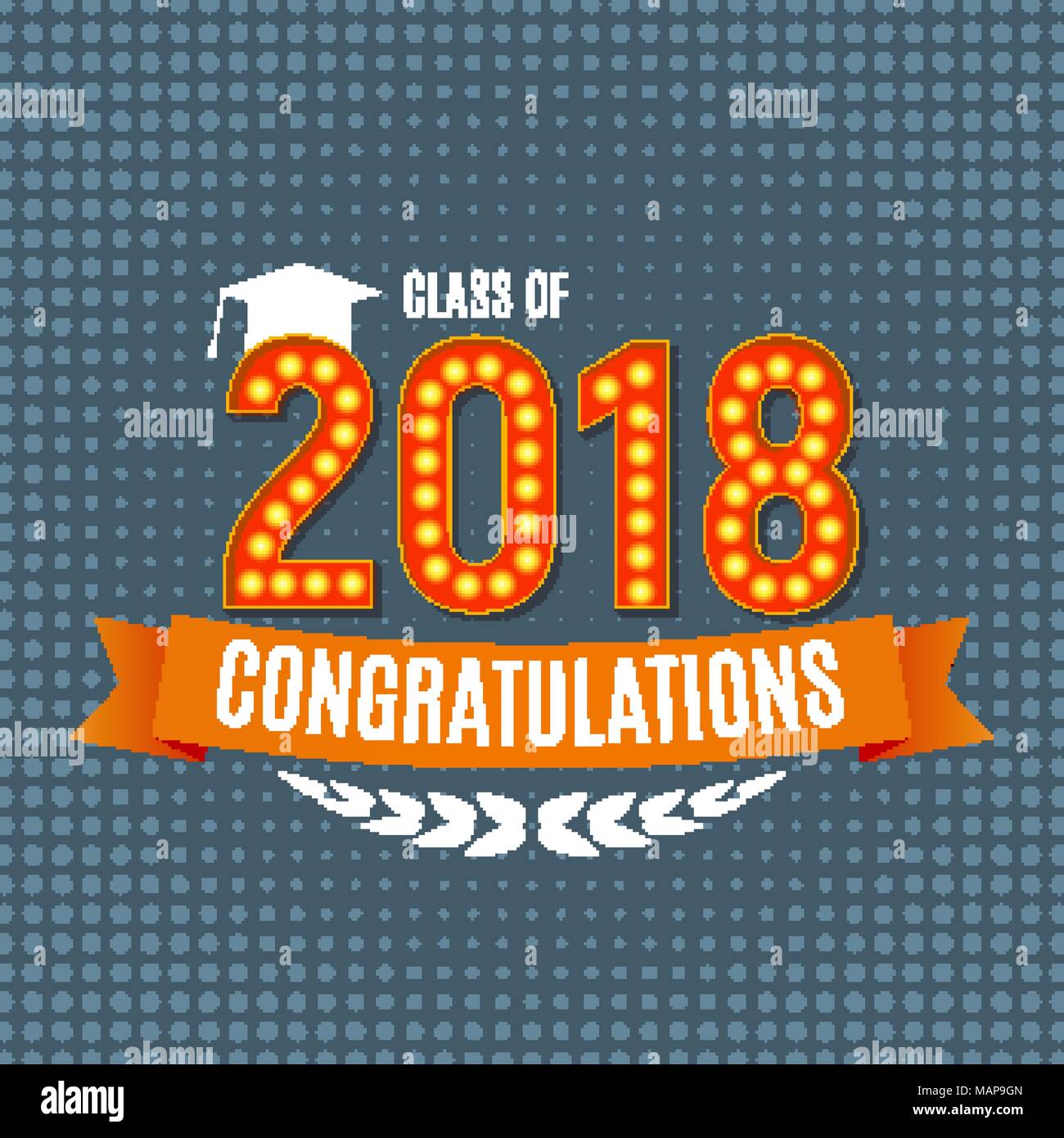 2018 graduation class Stock Vector Images - Alamy