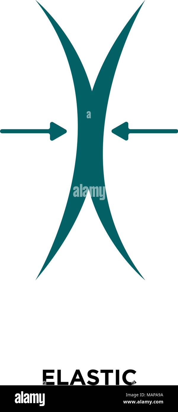 elastic icon isolated on white background for your web, mobile and app ...