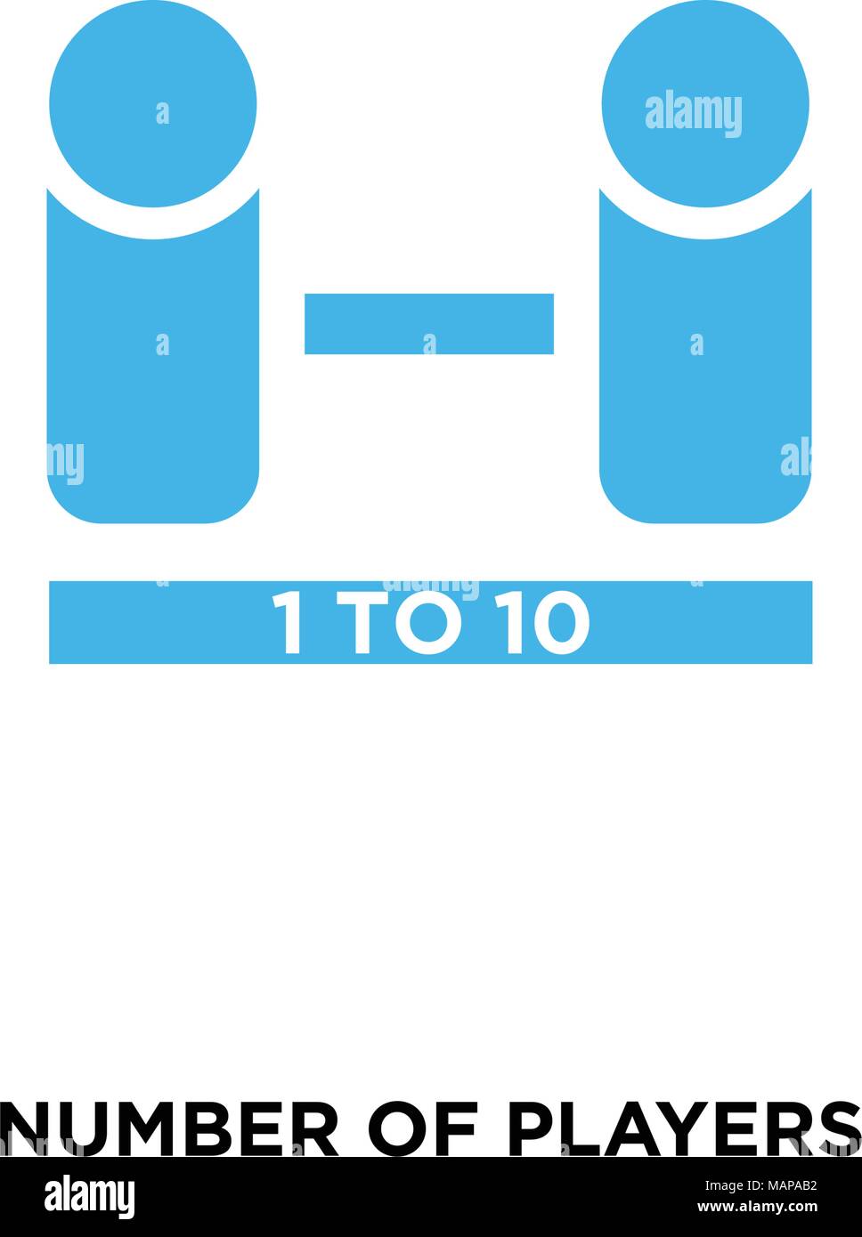 number of players icon isolated on white background for your web ...