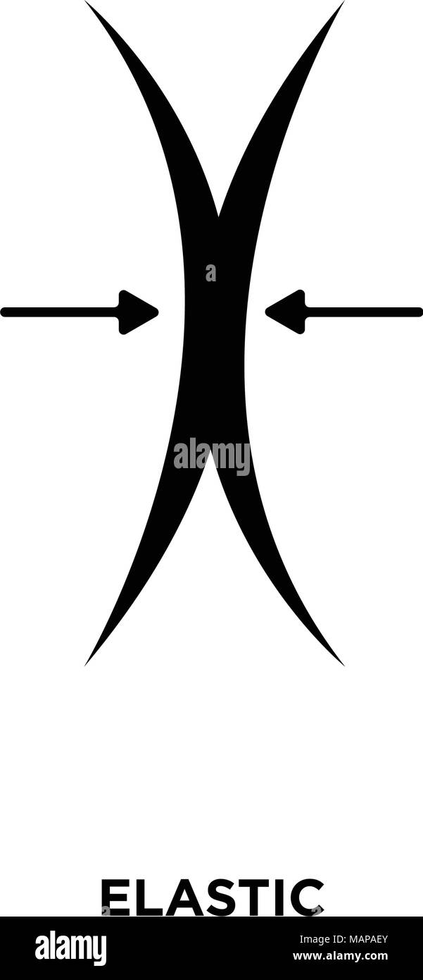 elastic icon isolated on white background for your web, mobile and app ...