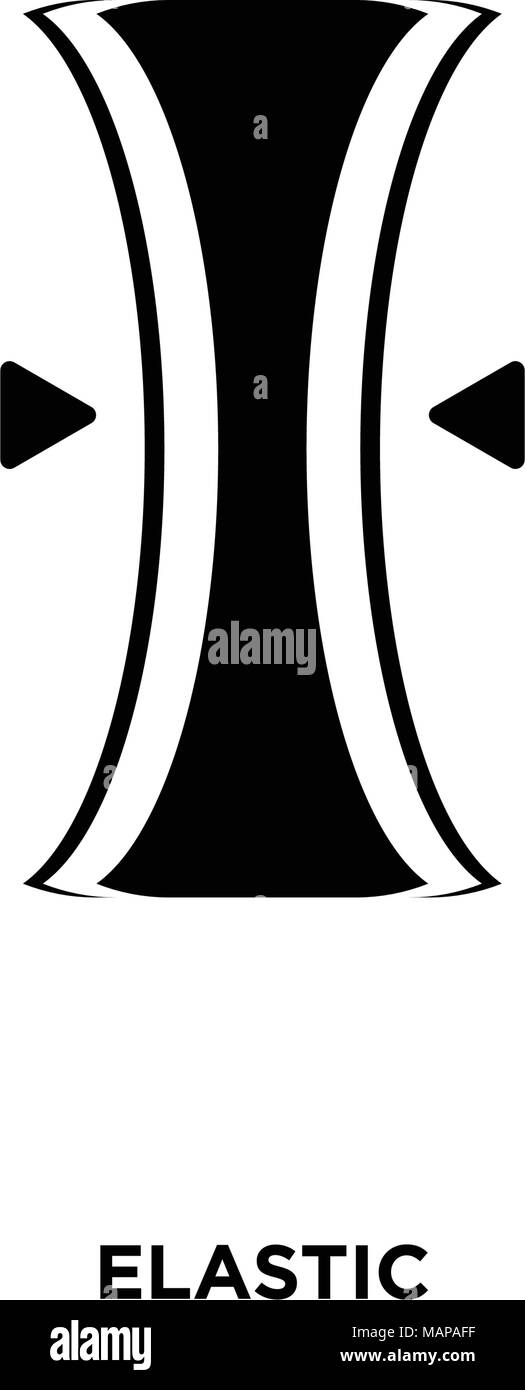 elastic icon isolated on white background for your web, mobile and app ...