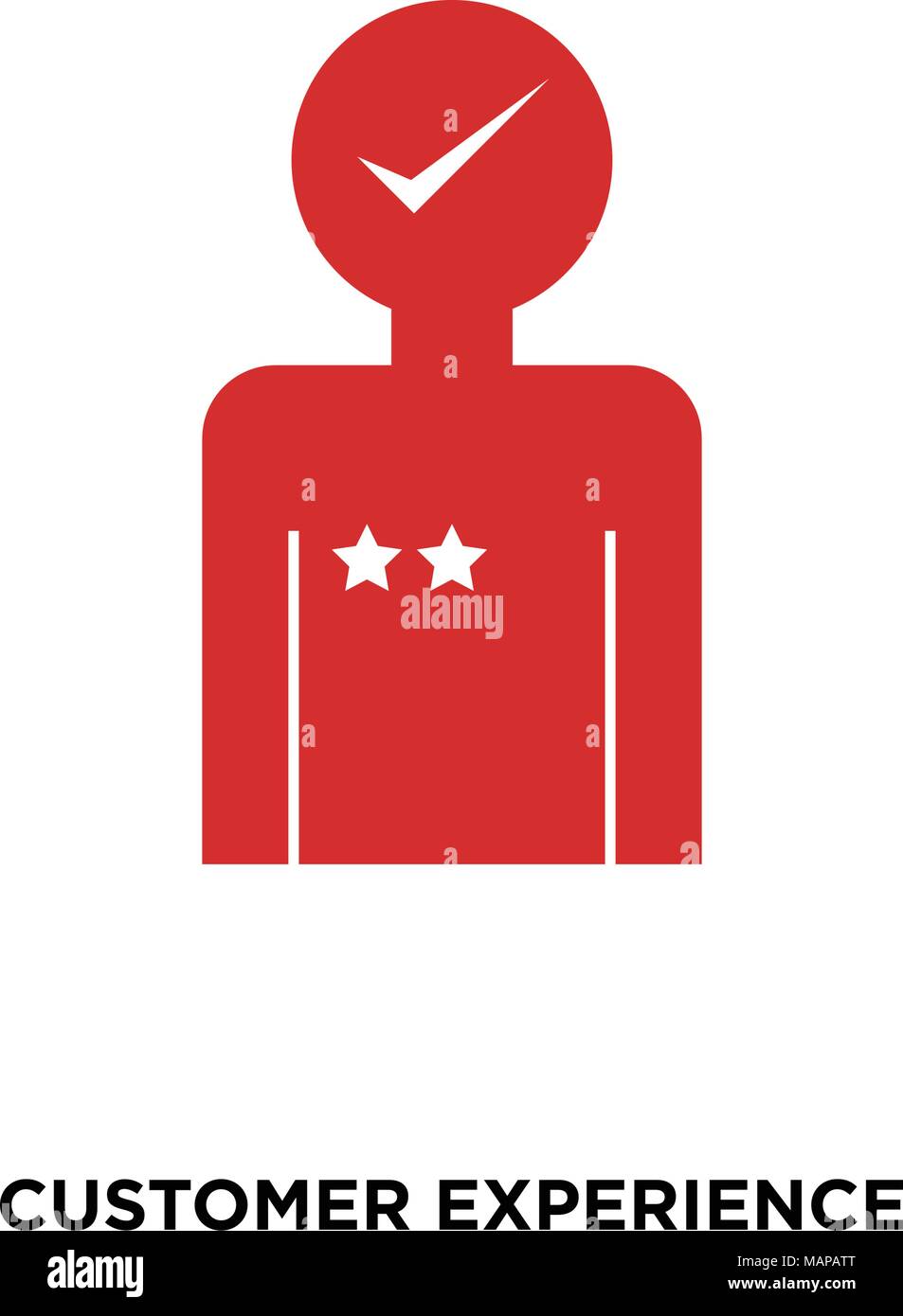 customer experience icon isolated on white background for your web ...