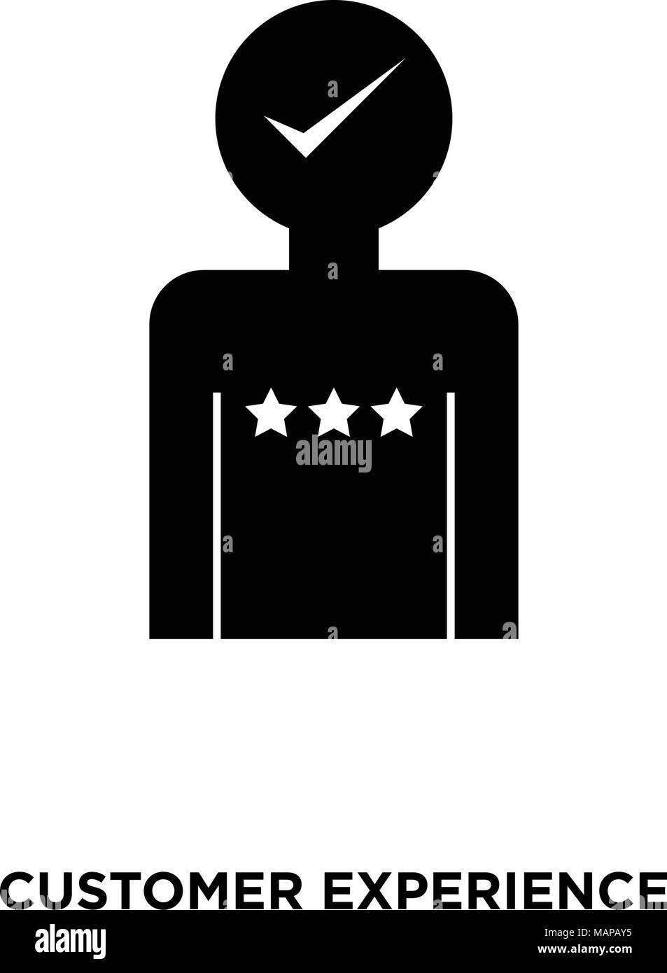 customer experience icon isolated on white background for your web ...