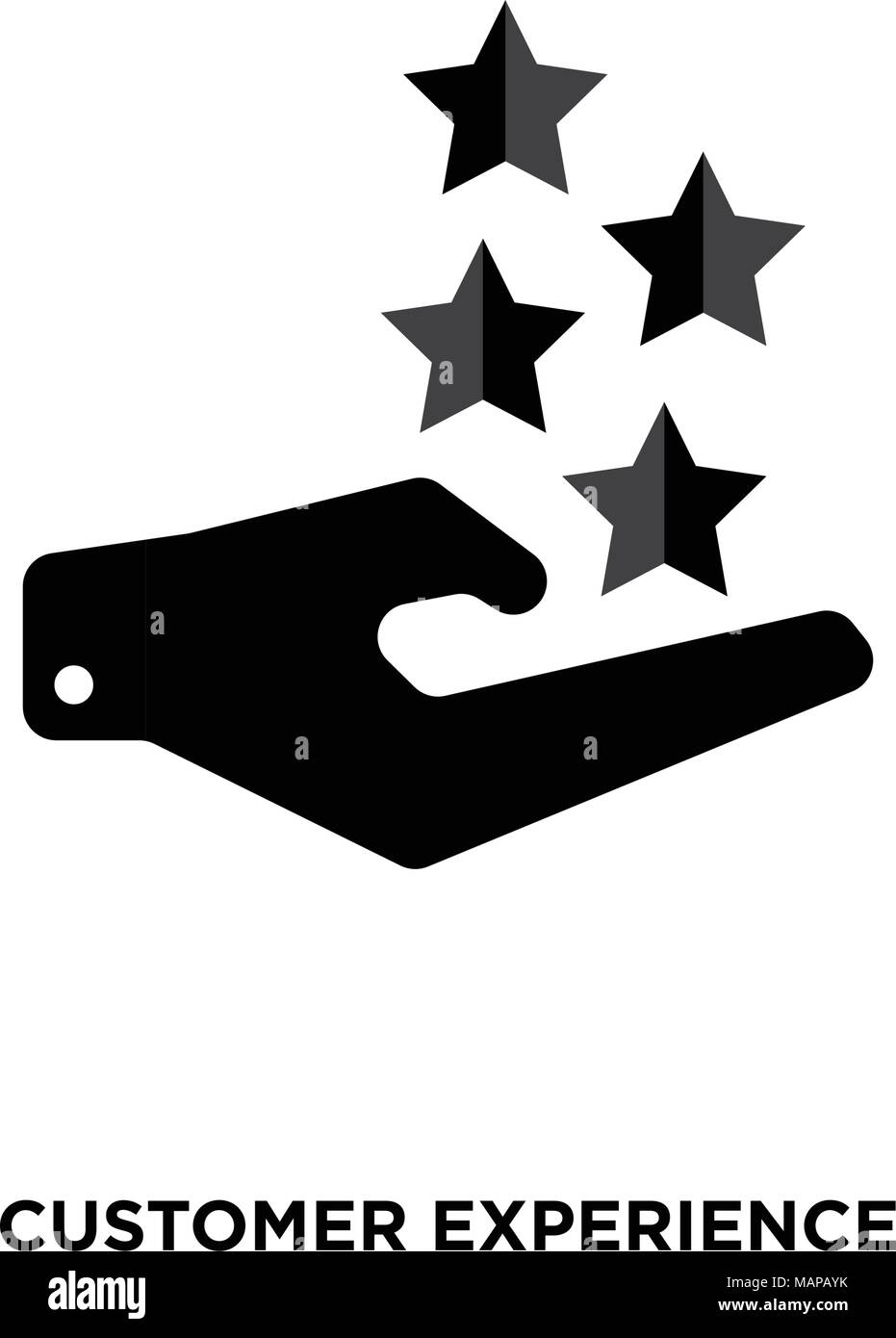 customer experience icon isolated on white background for your web ...