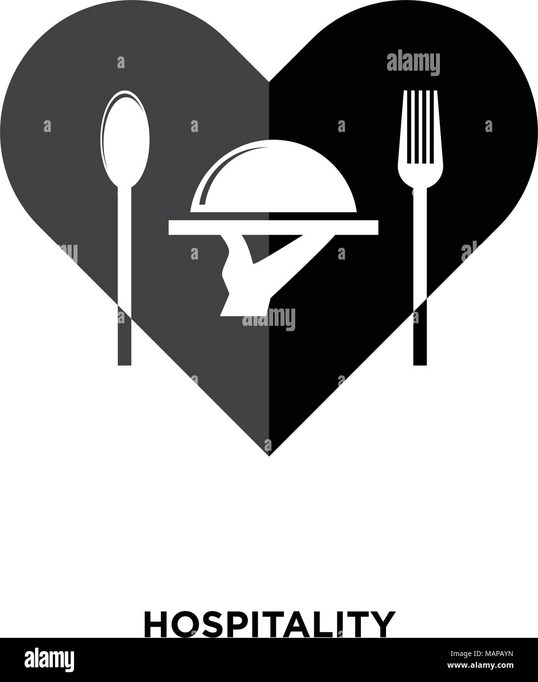 hospitality icon isolated on white background for your web, mobile and ...