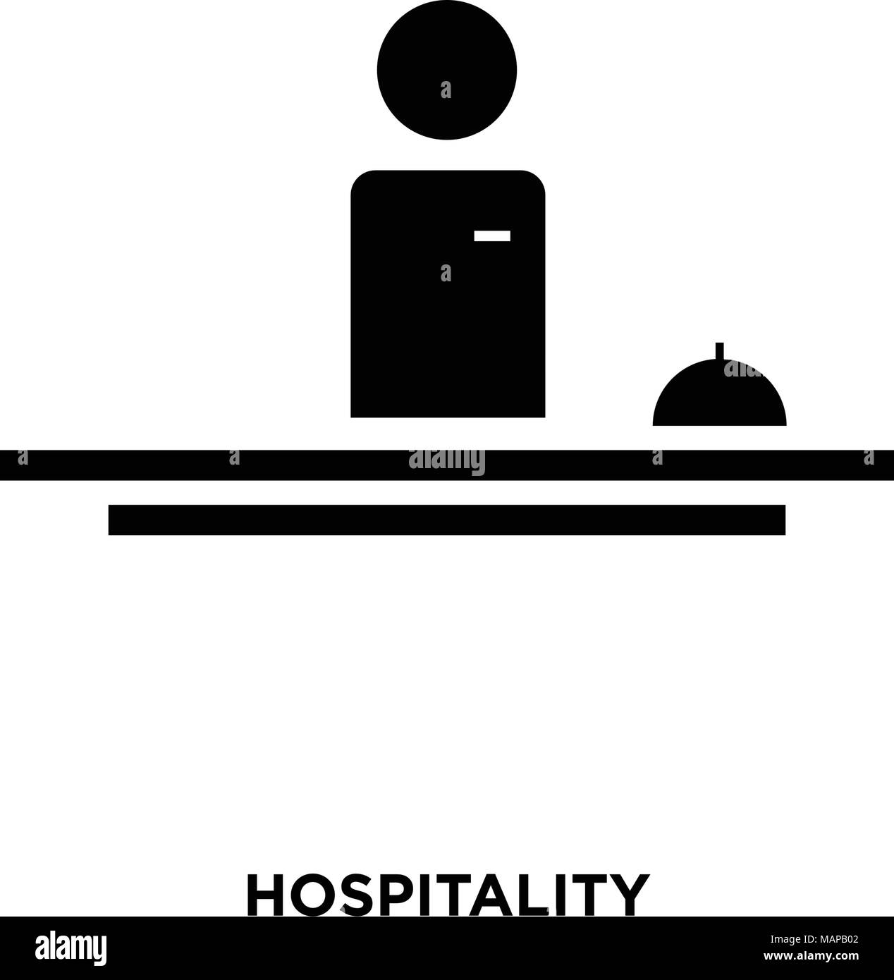 hospitality icon isolated on white background for your web, mobile and ...