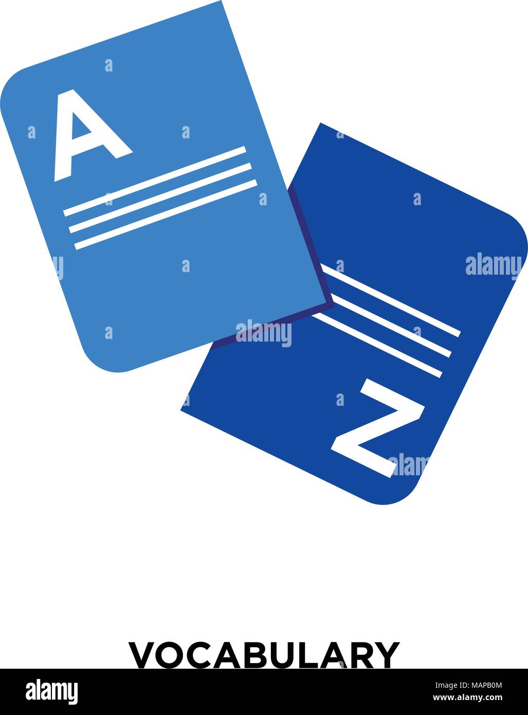 vocabulary icon isolated on white background for your web, mobile and ...