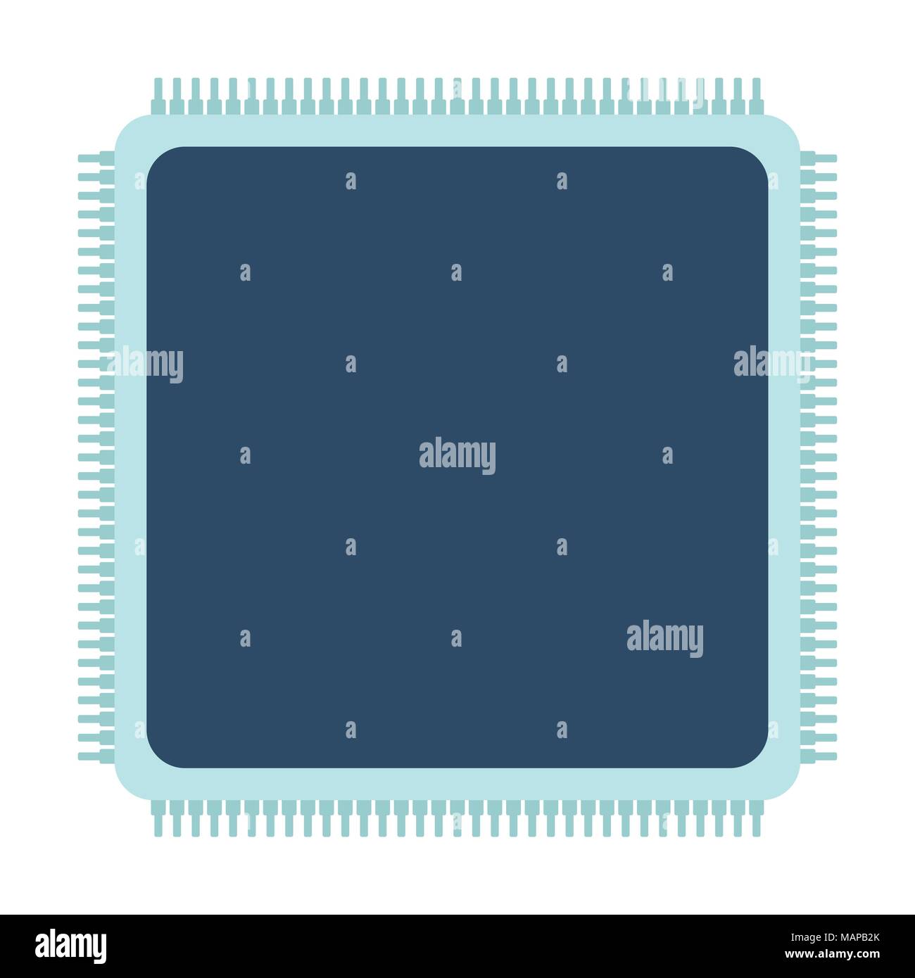 Computer system cpu icon vector hi-res stock photography and images - Alamy