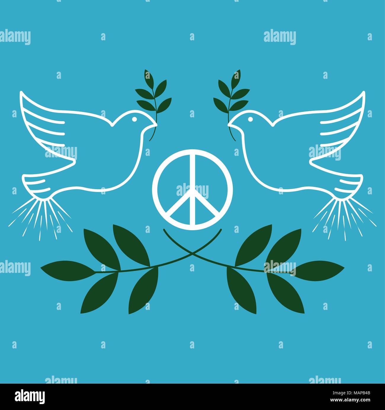 Peace. Vintage and retro typographic design. Vector illustration Stock ...