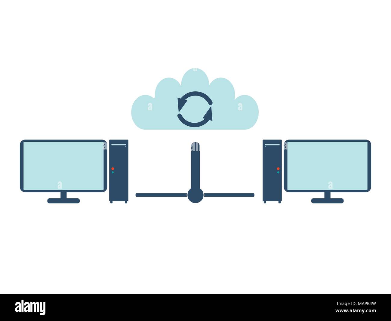 Network icon. Flat Vector illustration Stock Vector Image & Art - Alamy