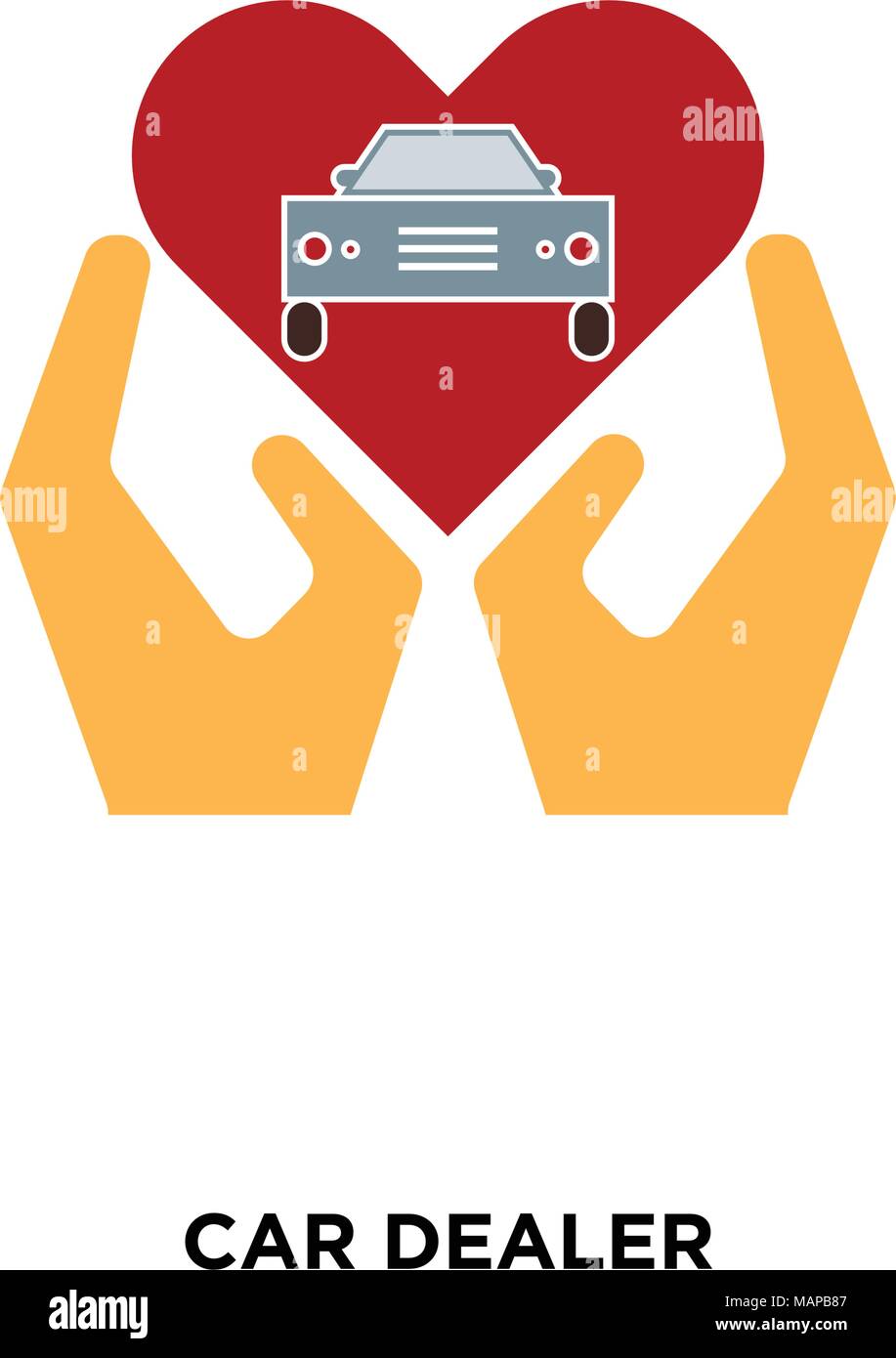 car dealer icon isolated on white background for your web, mobile and ...