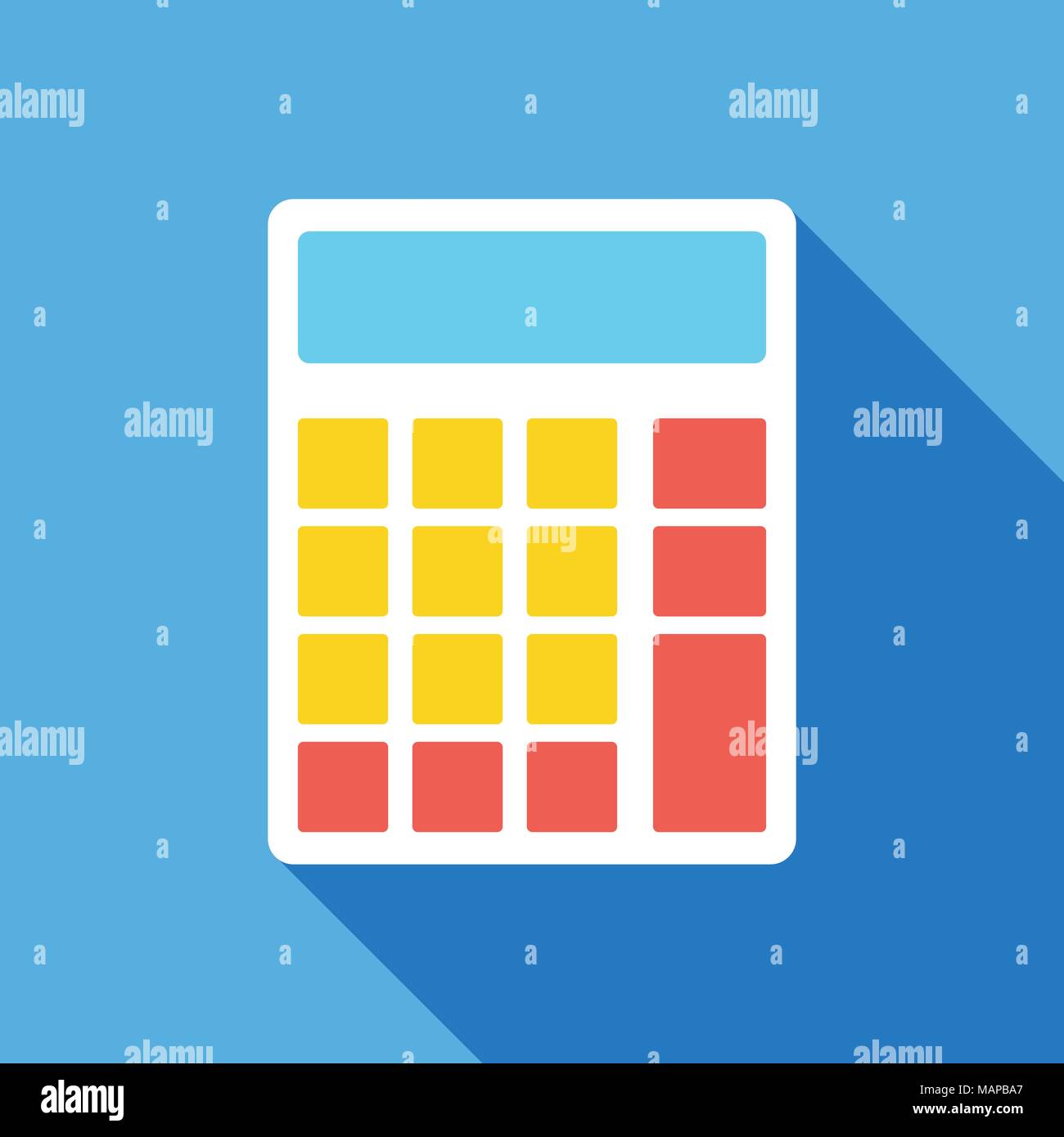 Calculator icon. Business concept for web and ui design. Flat Vector ...