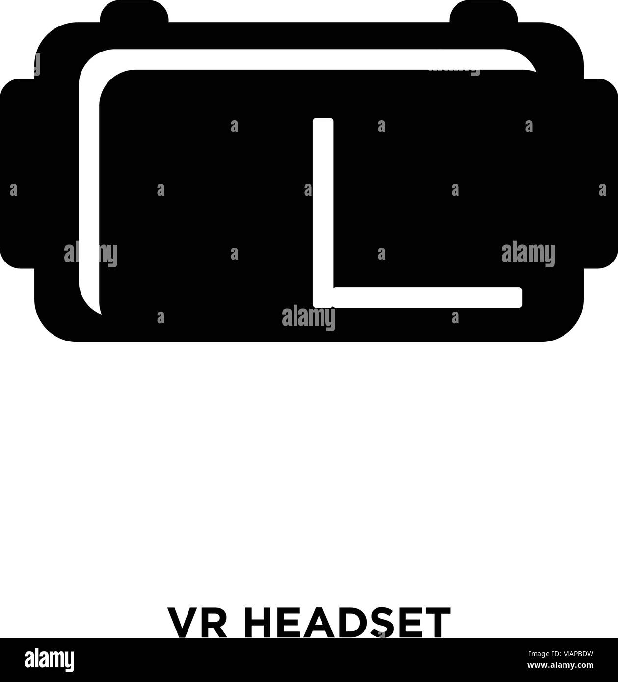 vr headset icon isolated on white background for your web, mobile and ...