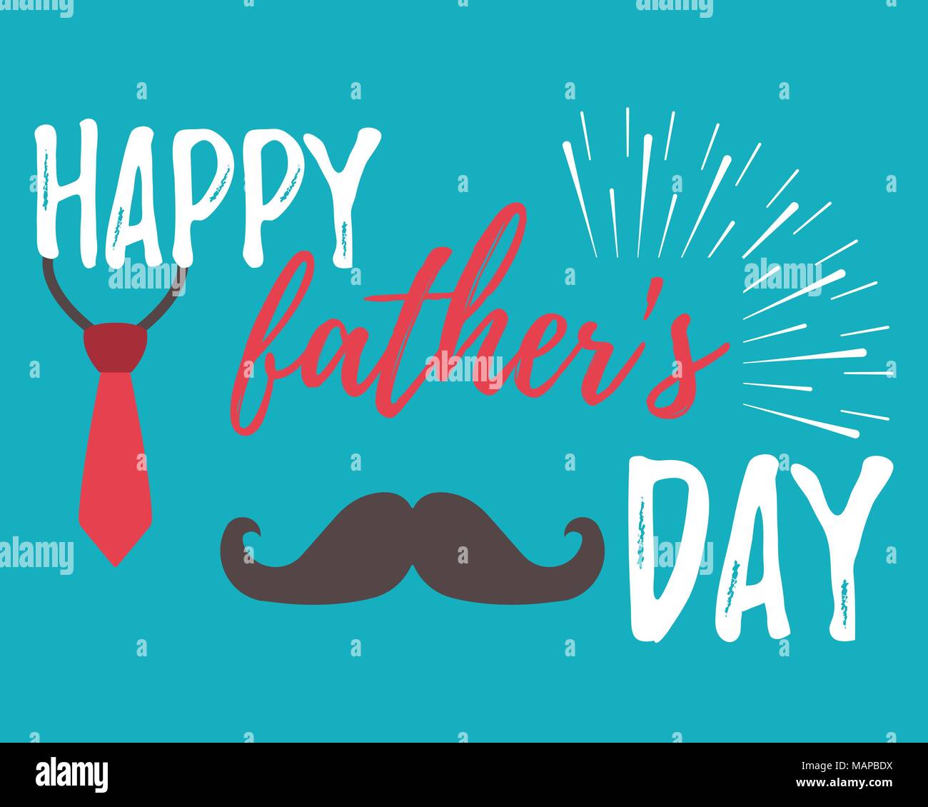 Happy Father's Day banner and giftcard. Best Dad Poster Sign on ...