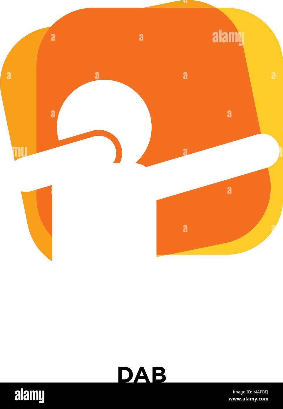 dab icon isolated on white background for your web, mobile and app ...