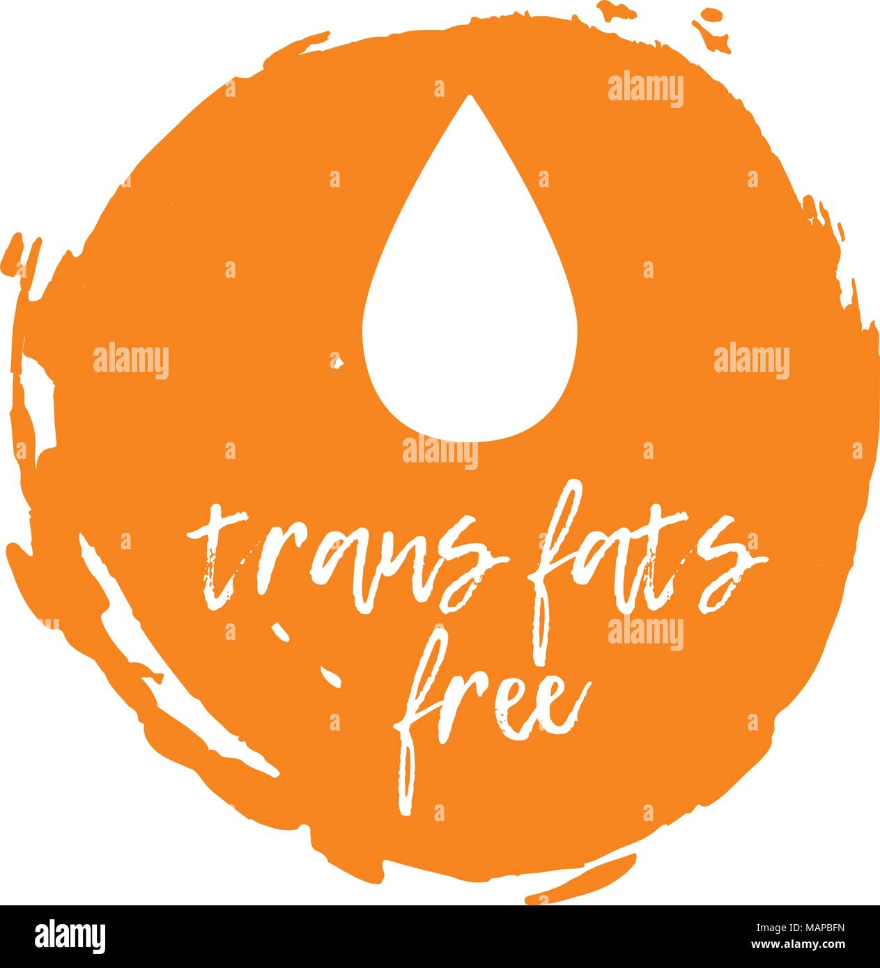 Trans Fats Free icon. Food intolerance symbols. Vector illustration ...