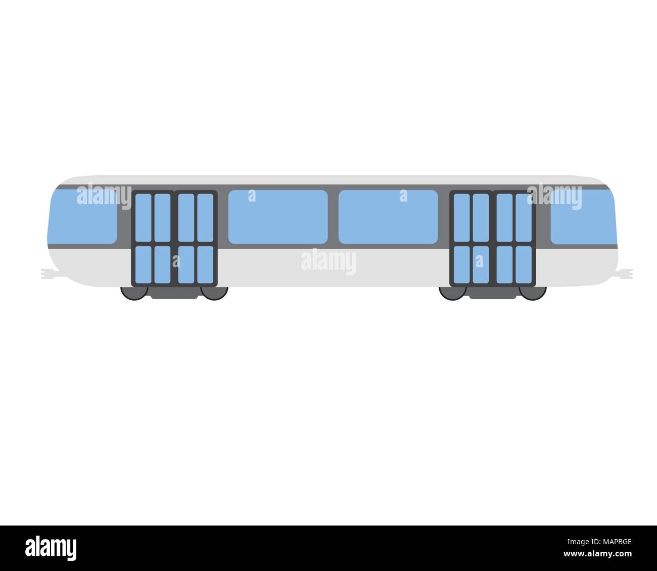 Metro flat icon and logo. Cartoon Vector illustration Stock Vector ...