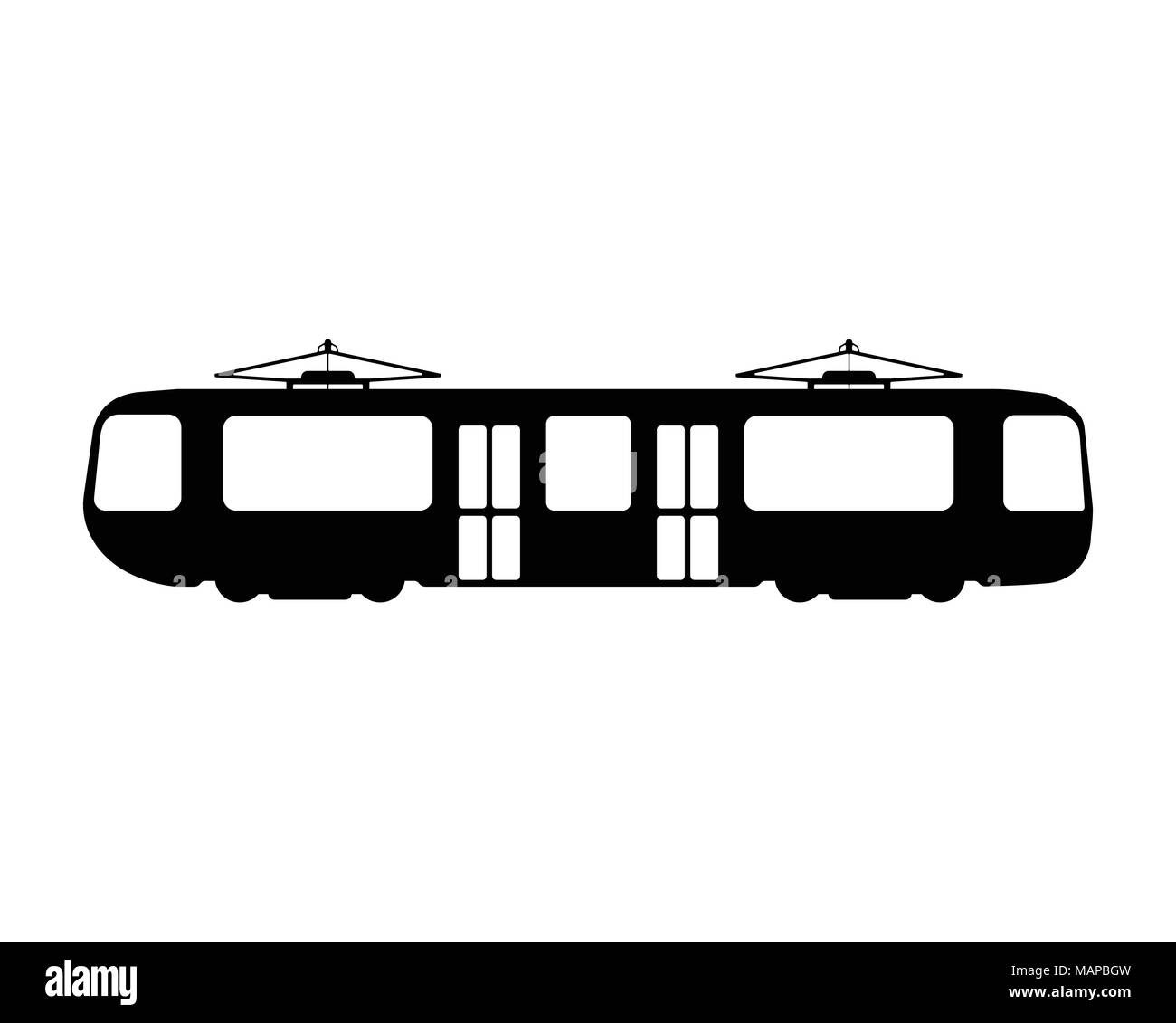Tram vector vectors hi-res stock photography and images - Alamy