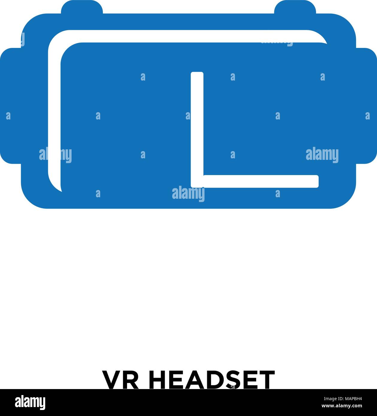 vr headset icon isolated on white background for your web, mobile and ...