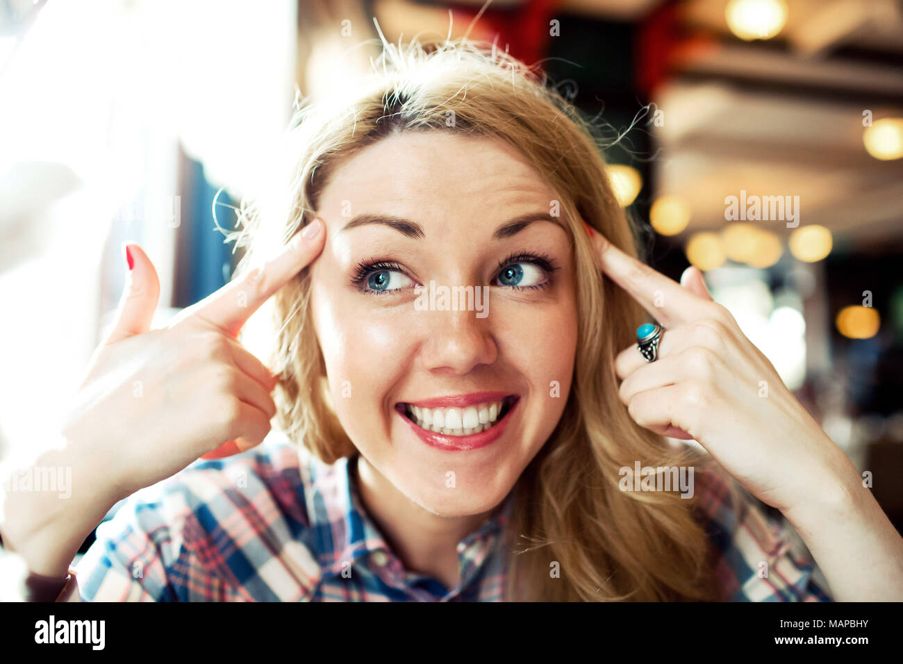 Brainy smiling hi-res stock photography and images - Alamy