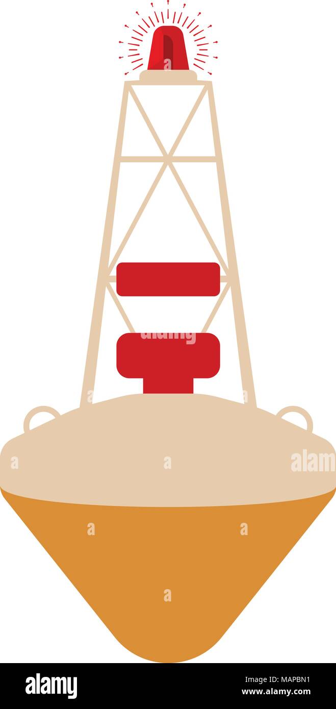 Buoy flat icon. Cartoon Vector illustration Stock Vector Image & Art - Alamy