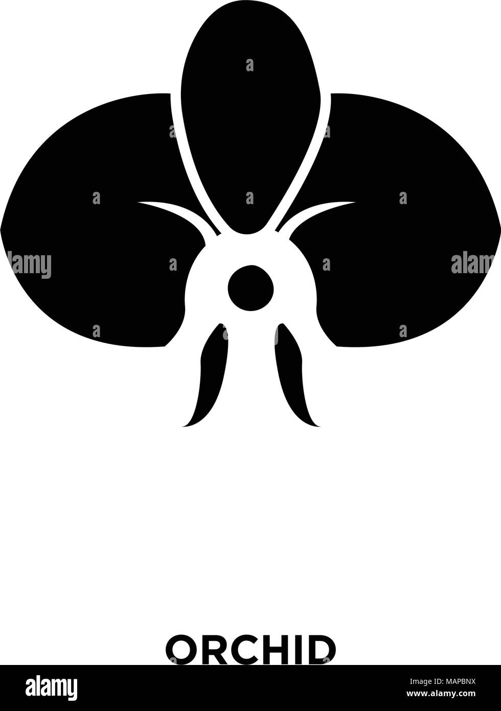 orchid icon isolated on white background for your web, mobile and app ...
