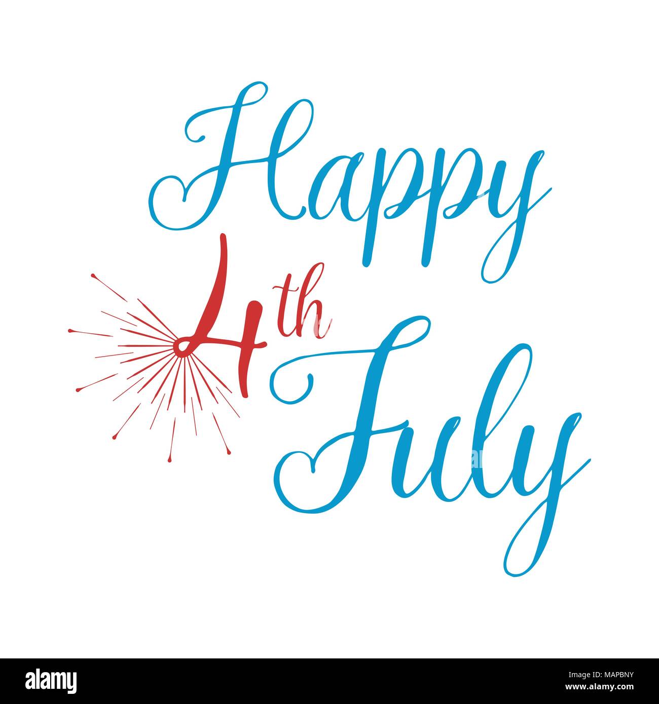 Retro illustration 4 july hi-res stock photography and images - Alamy