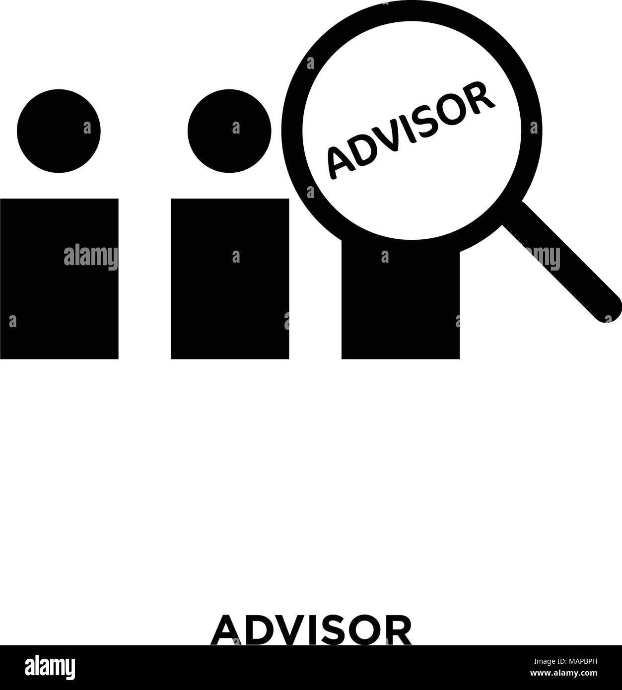 advisor icon isolated on white background for your web, mobile and app ...