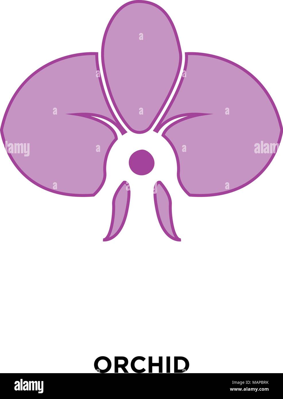 orchid icon isolated on white background for your web, mobile and app ...