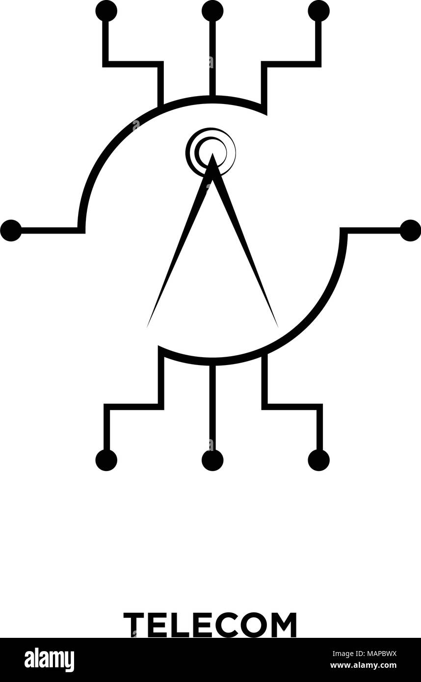 telecom icon isolated on white background for your web, mobile and app ...