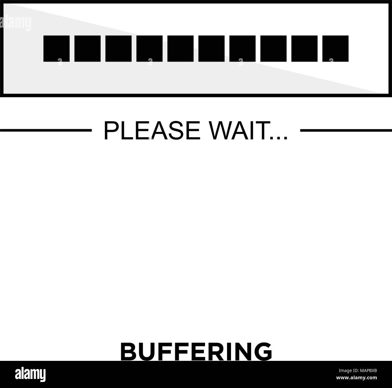 buffering icon isolated on white background for your web, mobile and ...