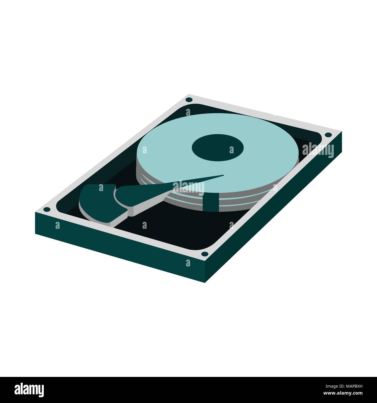 Cartoon Parts for Personal PC icon. HDD. Vector illustration Stock ...