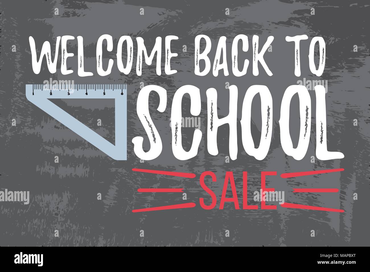 Welcome Back to School Sale Typographic - Vintage Style Back to School ...